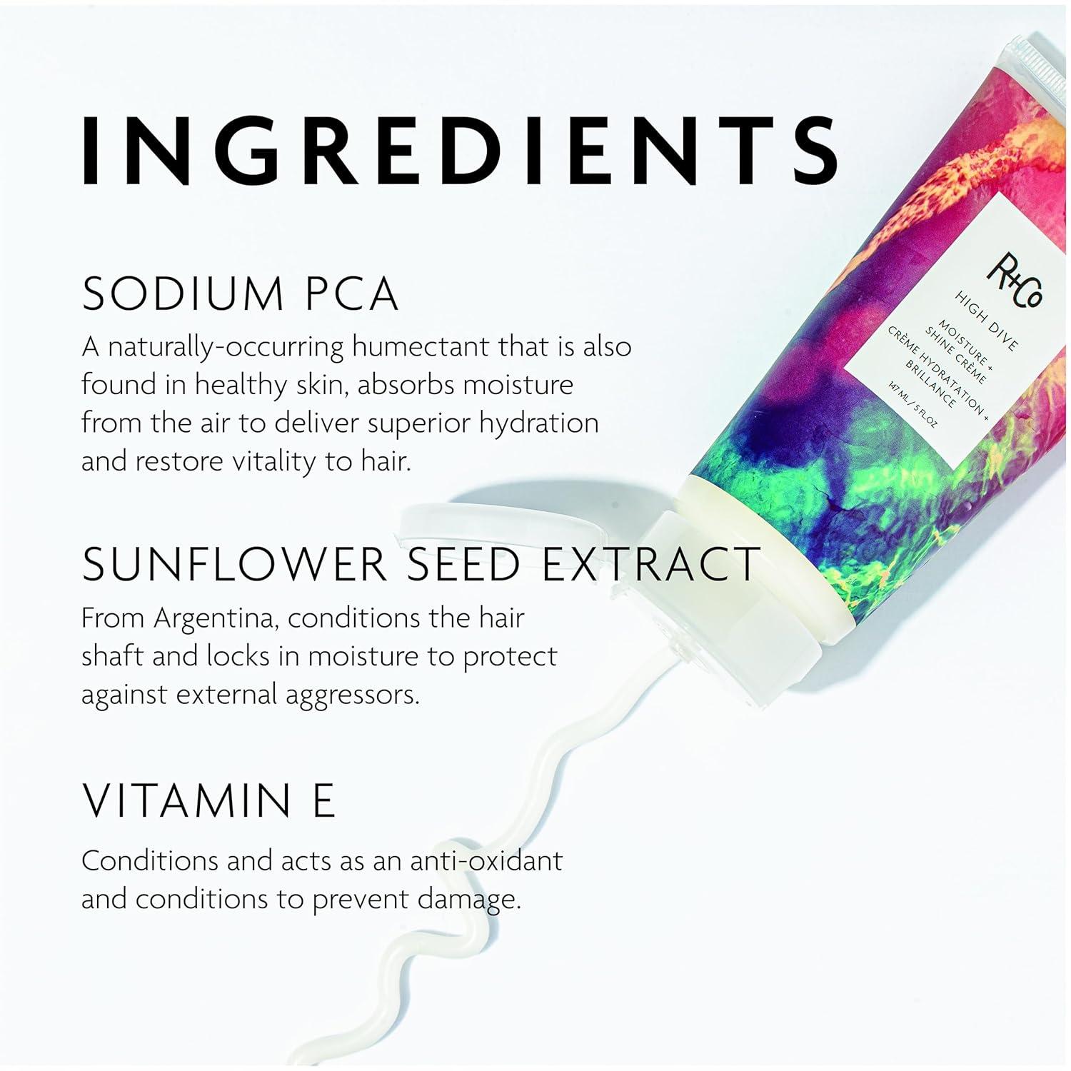 R+Co HIGH DIVE Moisture + Shine Crème – Hydrating & Glossy Hair Cream ...
